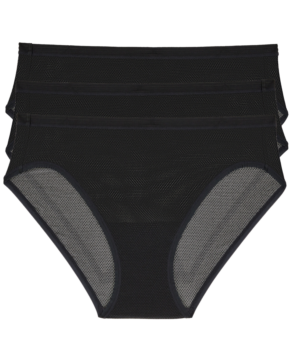 Click here for Dkny Womens Sheer Striped Bikini Panties  3-Pack S... prices