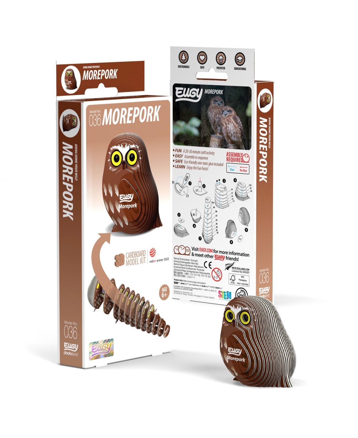 Click here for Eugy Morepork 3D Puzzle - Brown prices