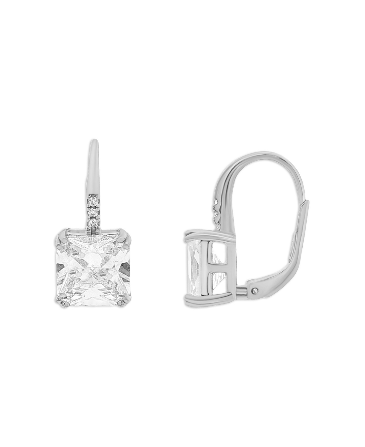 Click here for Pave Drop Sq Cz Studs - Silver prices