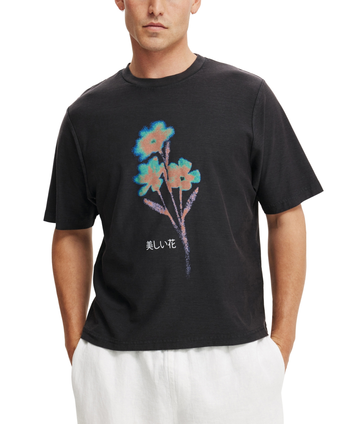 Click here for Cotton On Mens Relaxed-Fit Graphic T-Shirt - Black prices