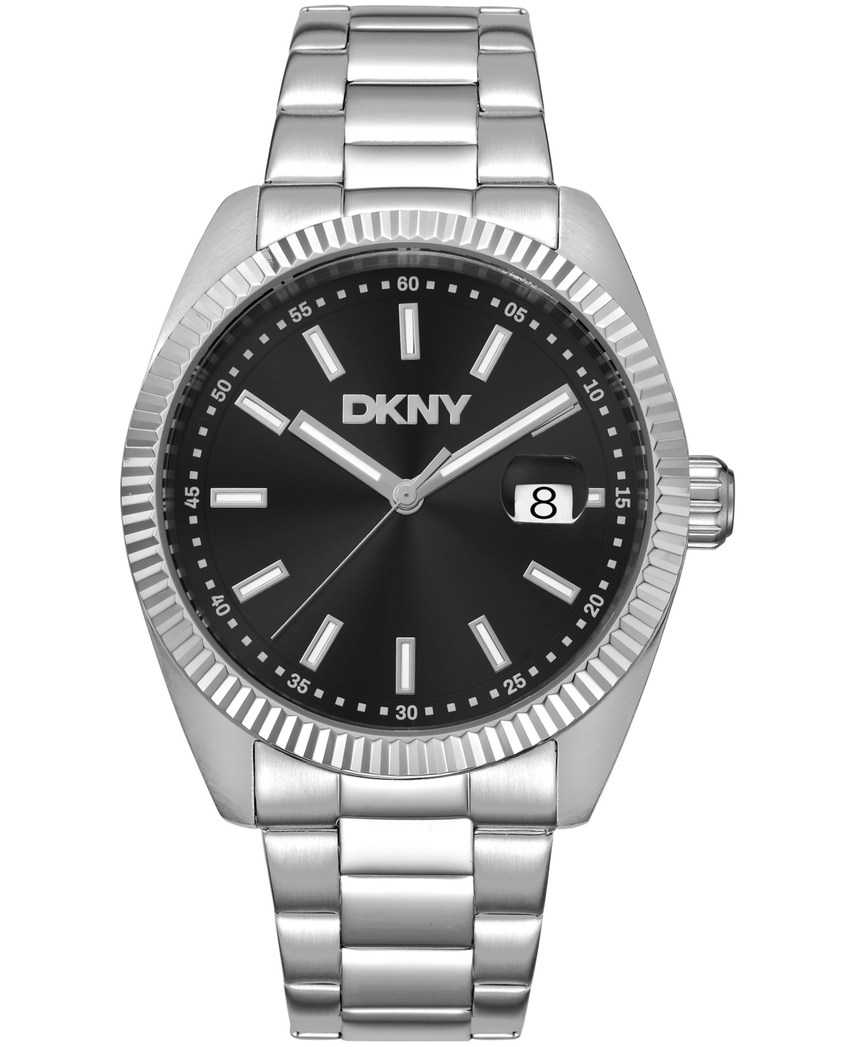 Click here for Dkny Mens Date Black Dial Stainless Steel Bracelet... prices