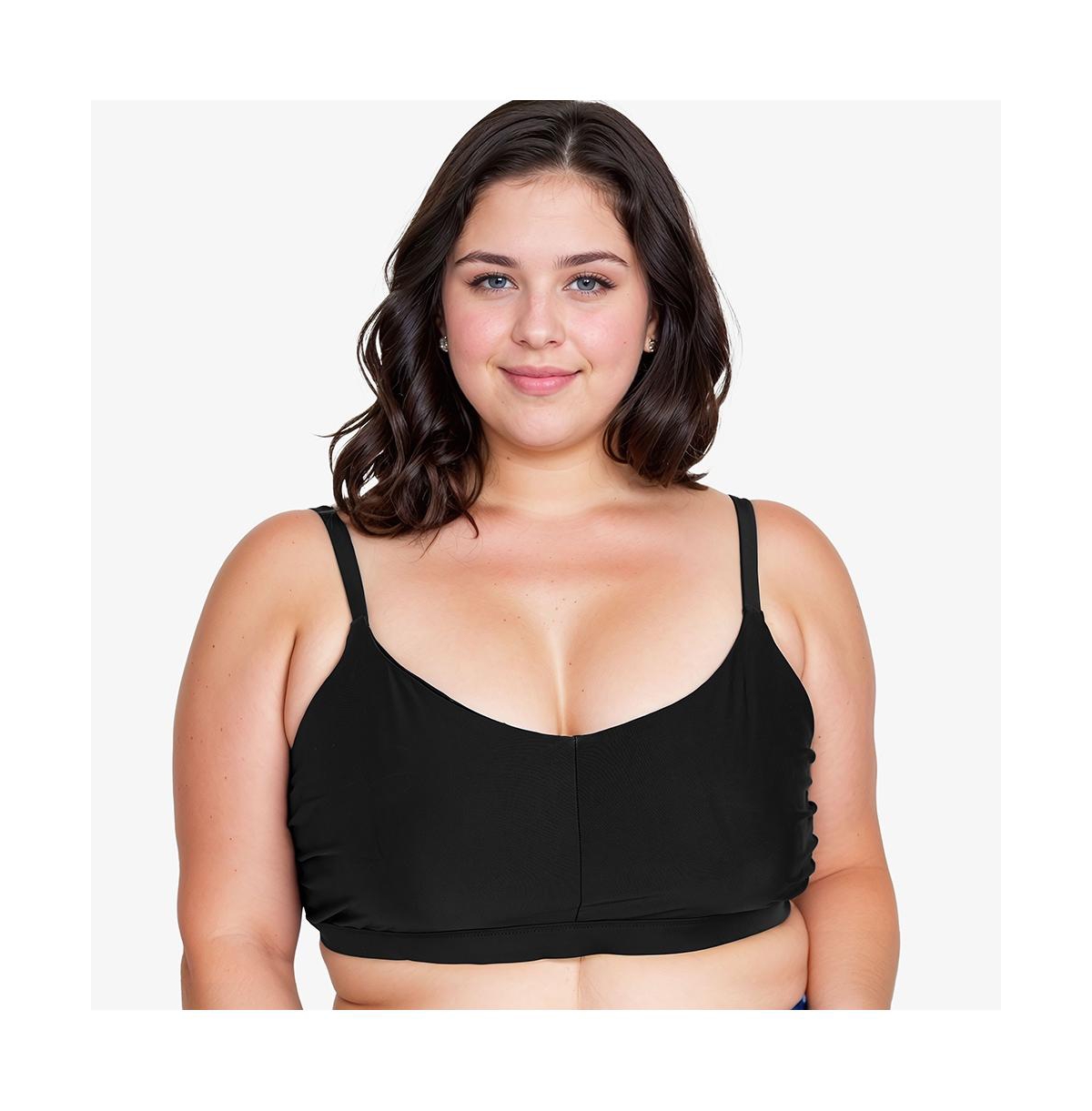 Click here for Calypsa Plus Size Adjustable Strap Clasp Swim Bra... prices