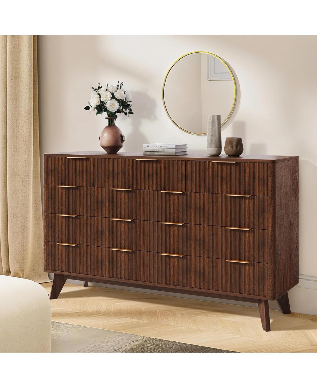 Click here for gaomon 54" Wide 9 Drawer Dresser Wooden Chest... prices