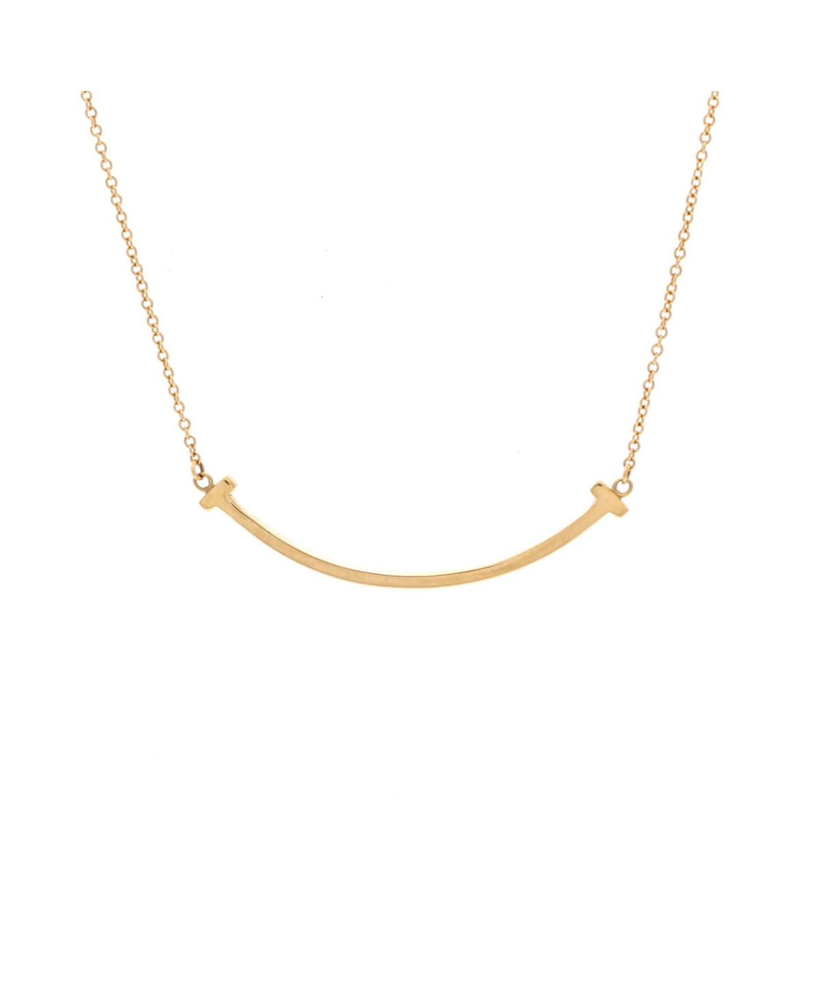 Click here for Pre-Owned Tiffany & Co T Smile Pendant Necklace -... prices