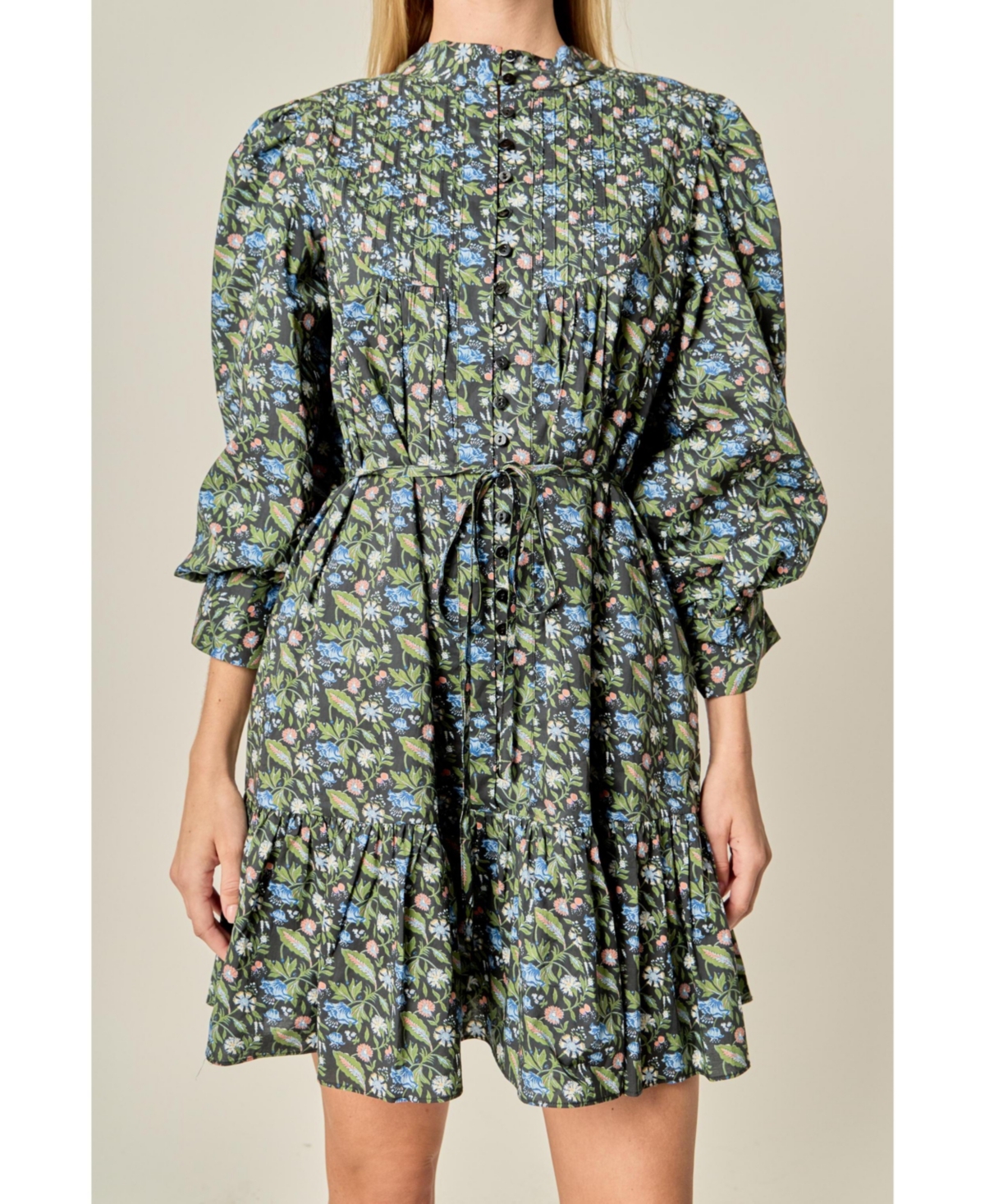 Click here for English Factory Womens Floral Print Pintuck Smock... prices