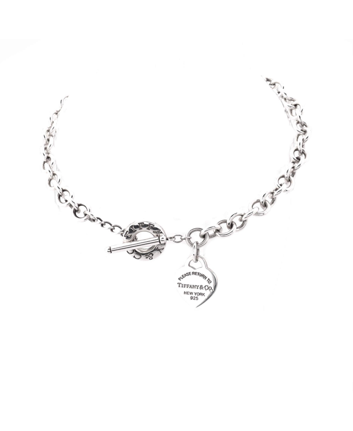 Click here for Pre-Owned Tiffany & Co Heart Tag Toggle Chain Neck... prices