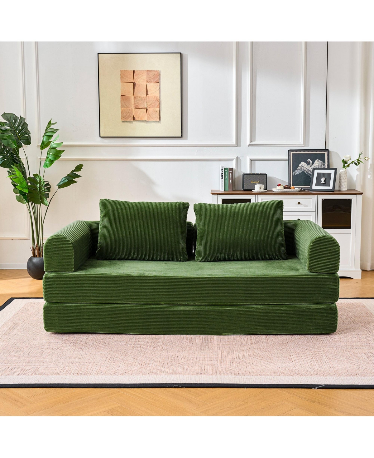 Click here for Clihome Loveseat Sofa Convertible Sleeper Sofa Bed... prices