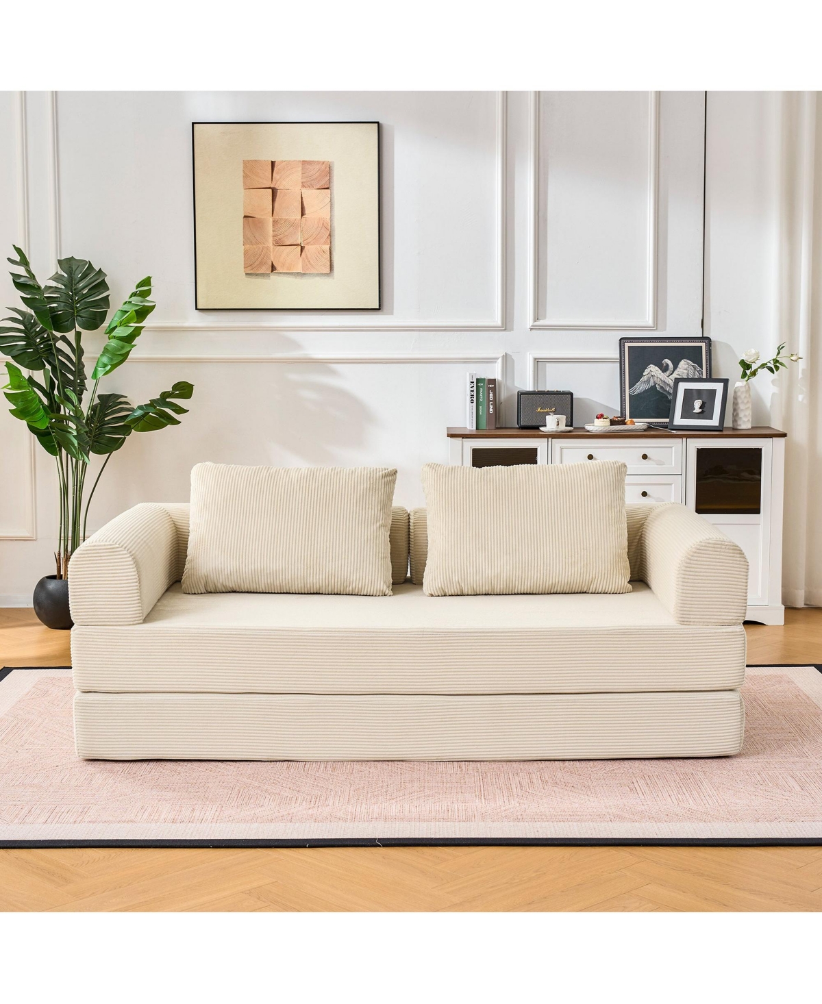 Click here for Clihome Loveseat Sofa Convertible Sleeper Sofa Bed... prices