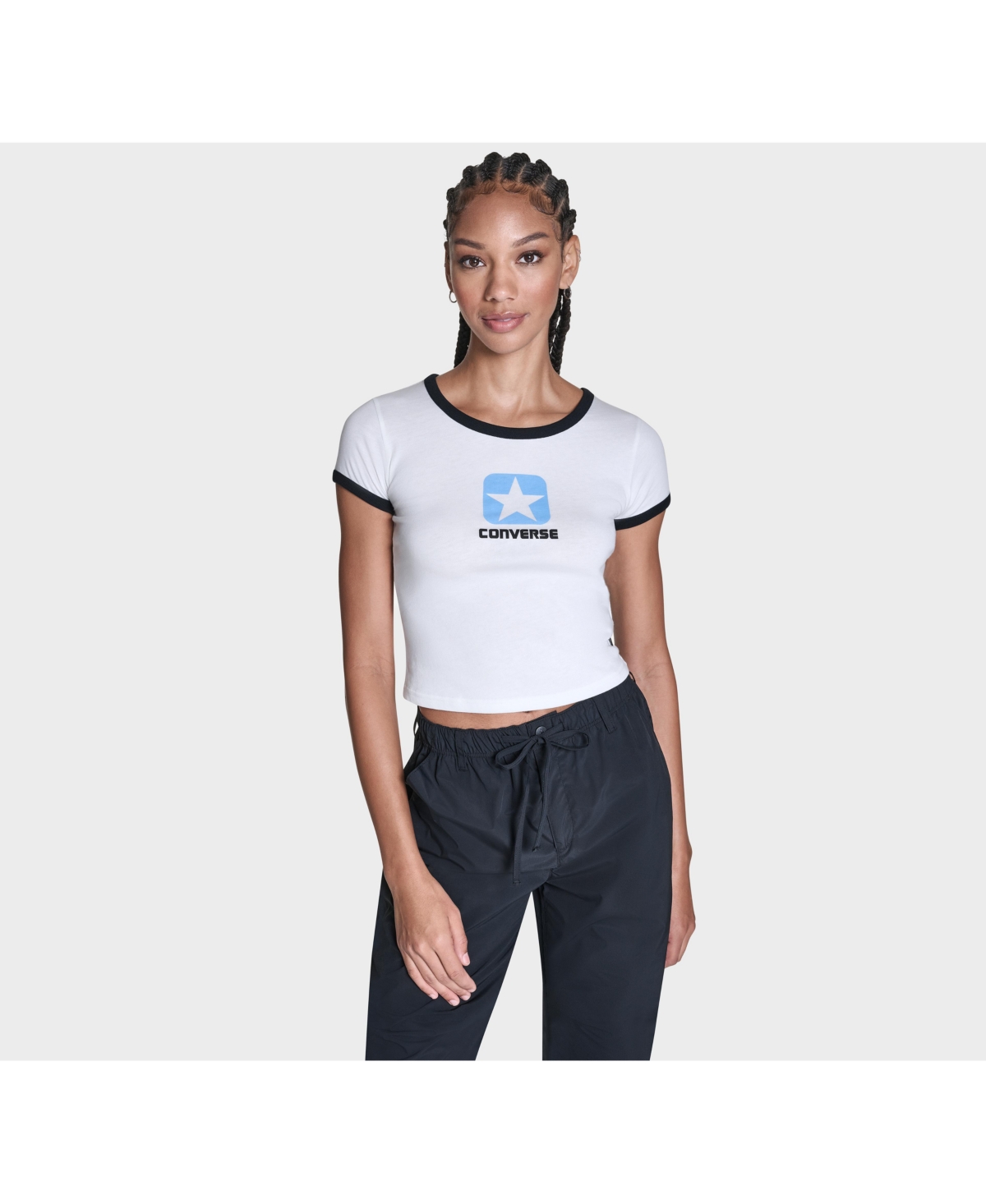 Click here for Converse Womens Retro Box Star T-Shirt - White 10a prices