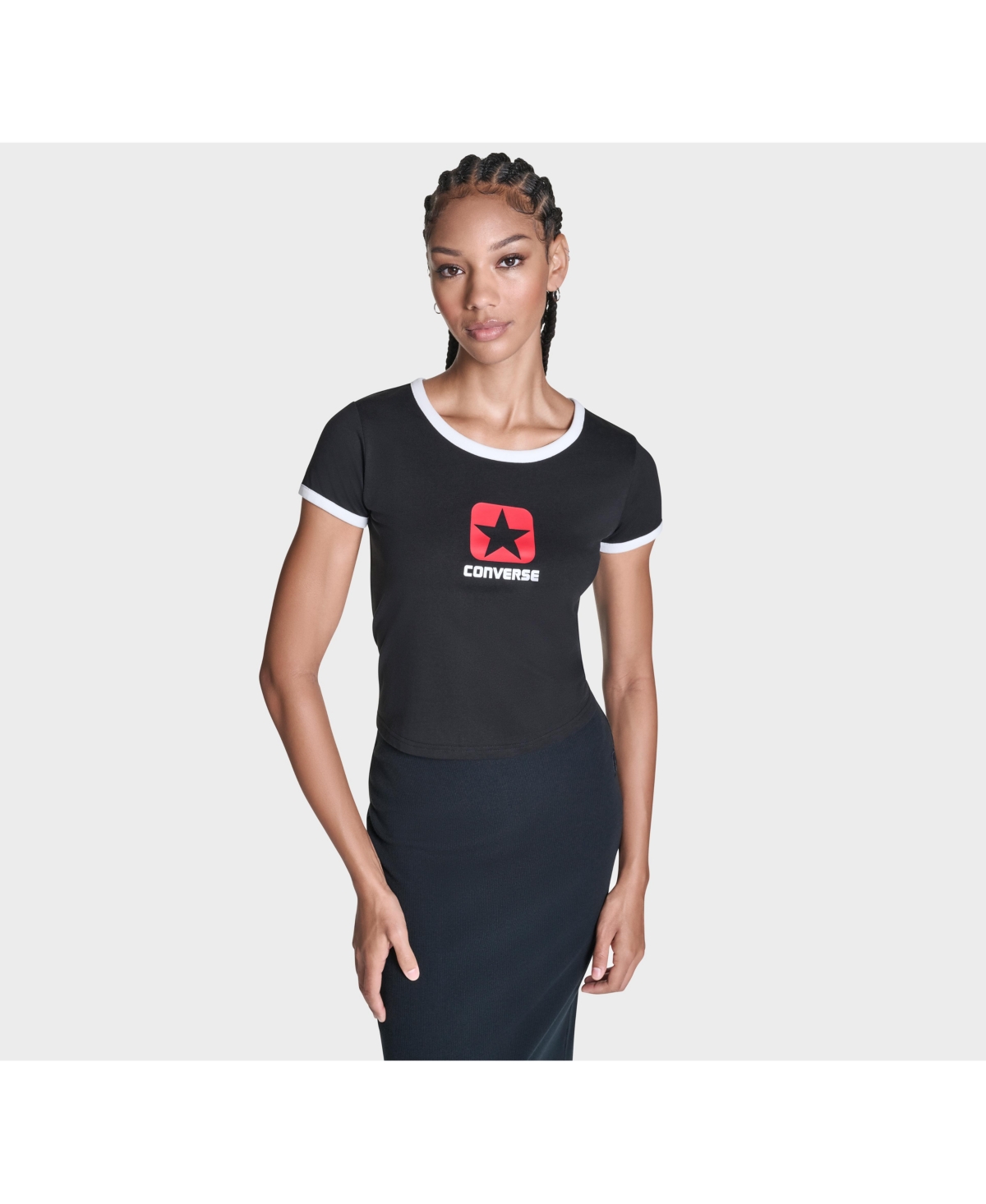 Click here for Converse Womens Retro Box Star T-Shirt - Converse... prices