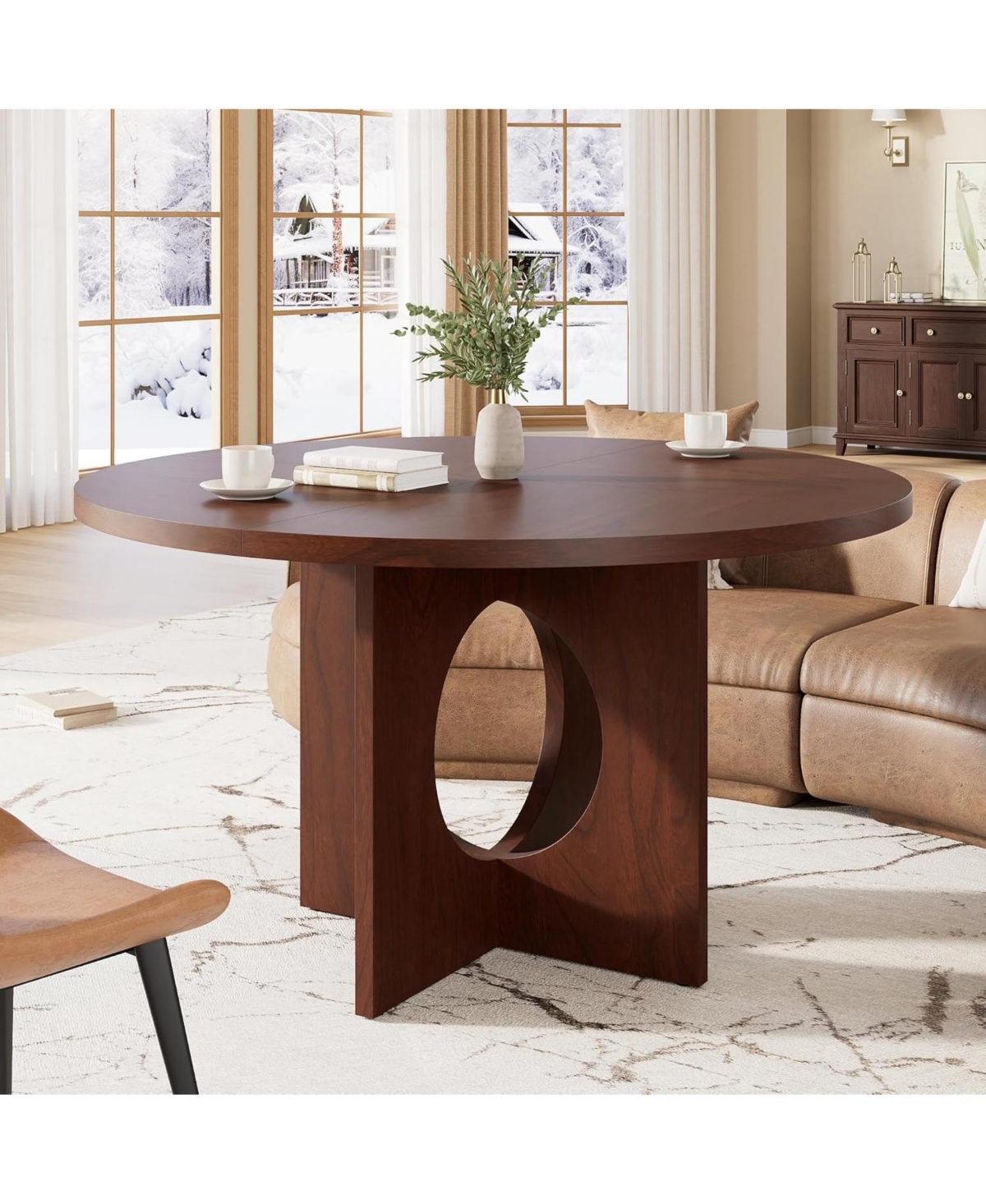 Click here for Draft - gaomon Round Dining Table  47inch Kitchen... prices