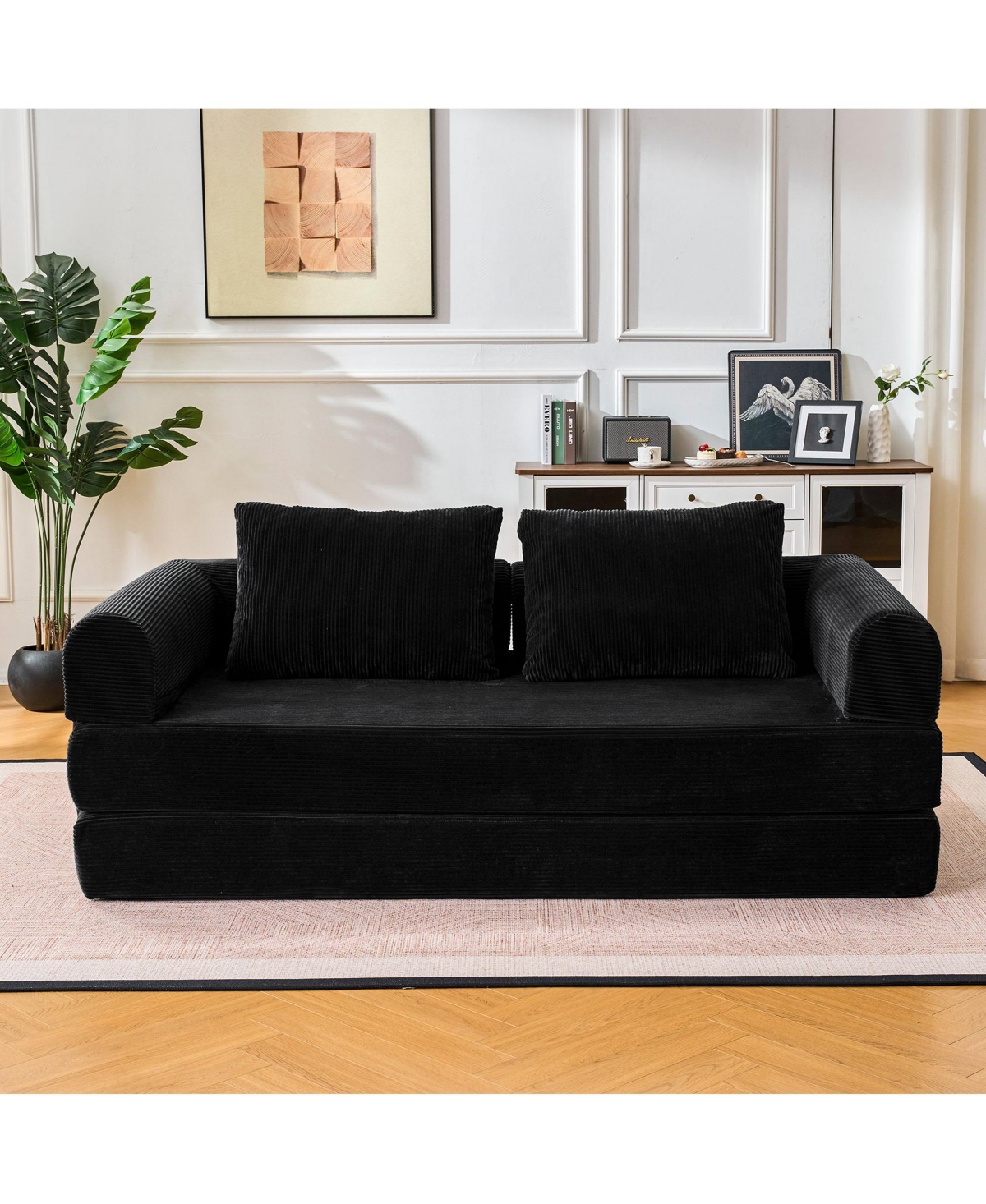 Click here for Clihome Loveseat Sofa Convertible Sleeper Sofa Bed... prices