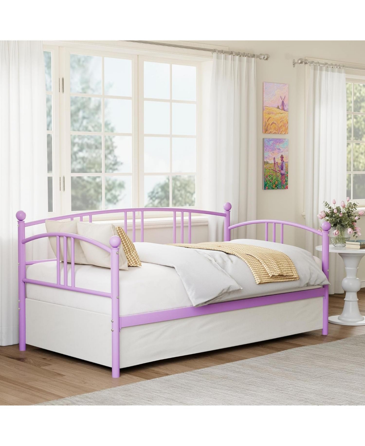 Click here for Draft - gaomon Twin Metal Daybed  Metal Sofa Bed F... prices