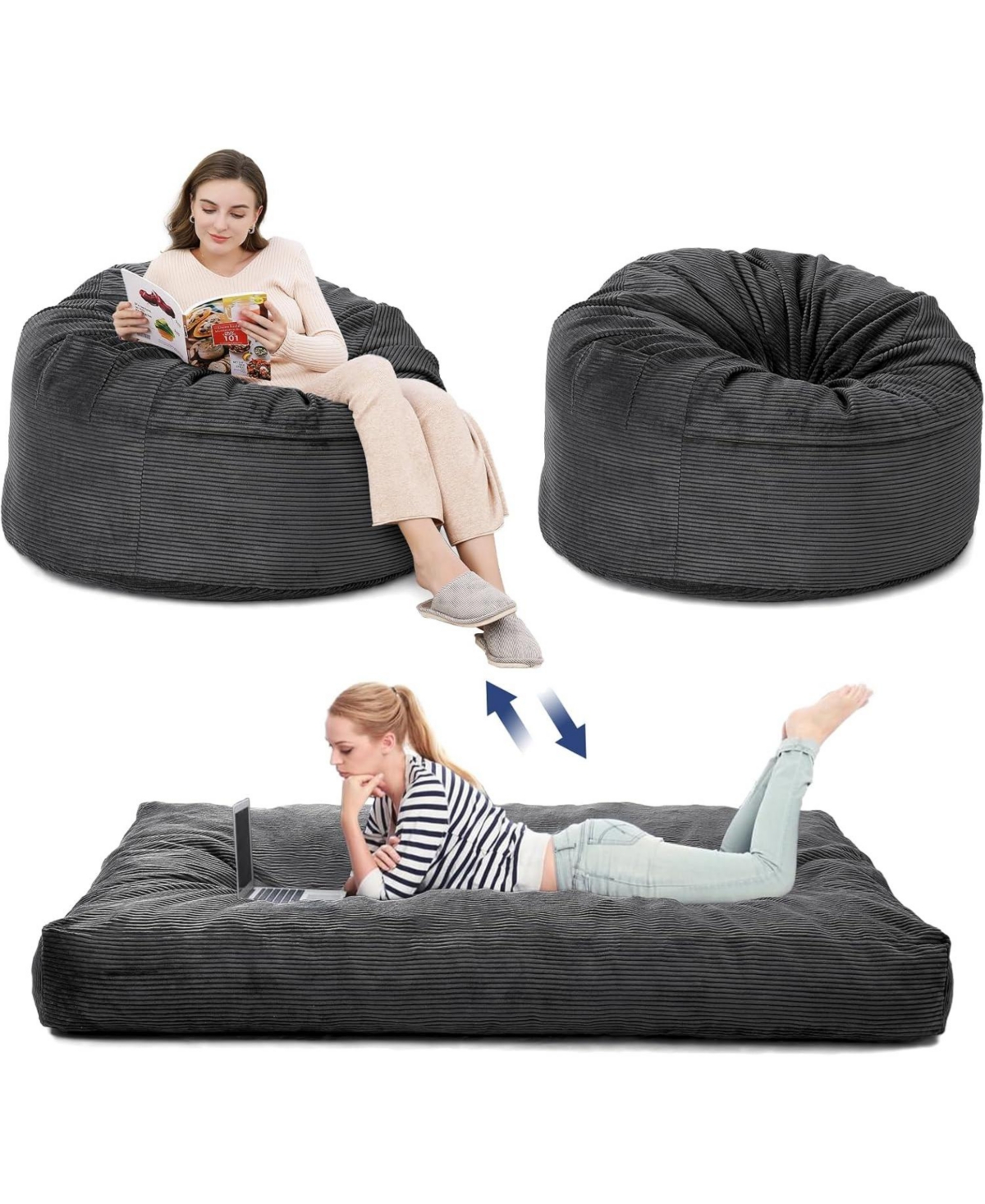 Click here for gaomon 2 in 1 Bean Bag Chairs for Adults  Large Be... prices