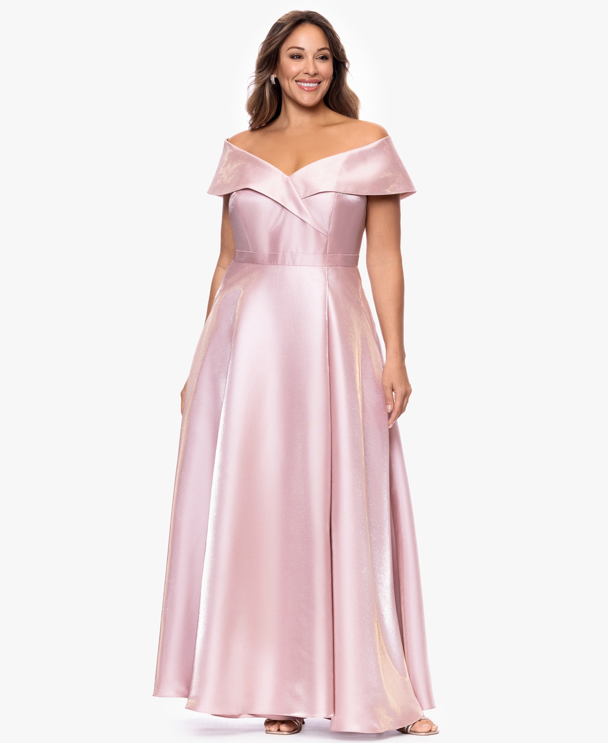 Click here for Xscape Plus-Size Sweetheart Off-The-Shoulder Ball... prices