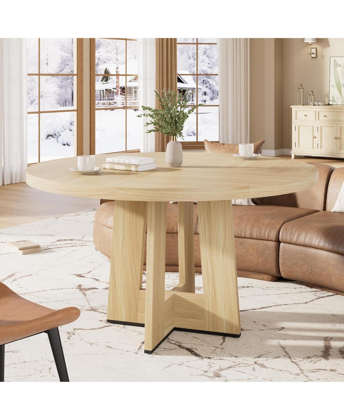 Click here for gaomon 47" Round Dining Table for 4-6 People... prices