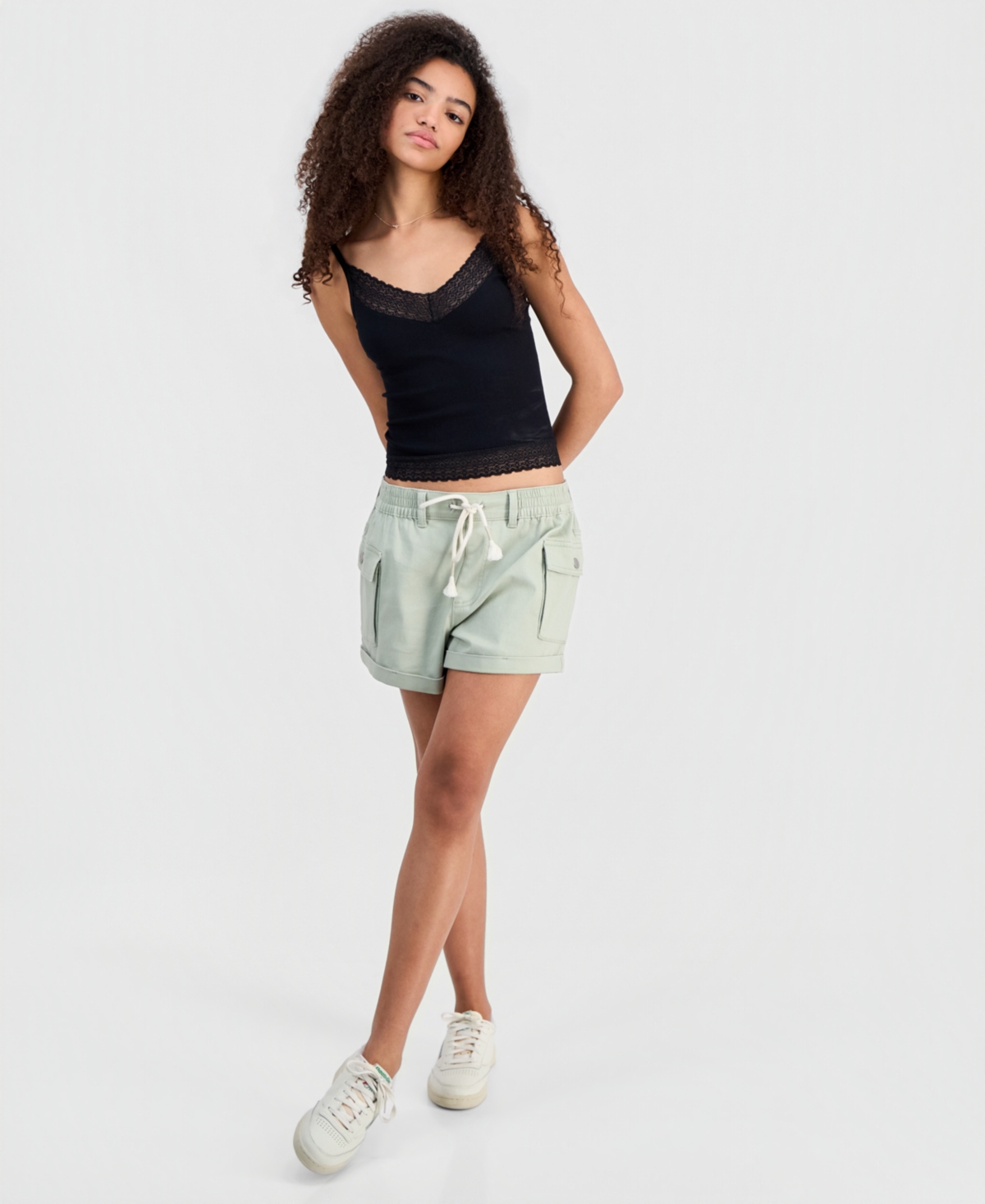 Click here for Celebrity Pink Juniors Cargo-Pocket Drawstring Sho... prices