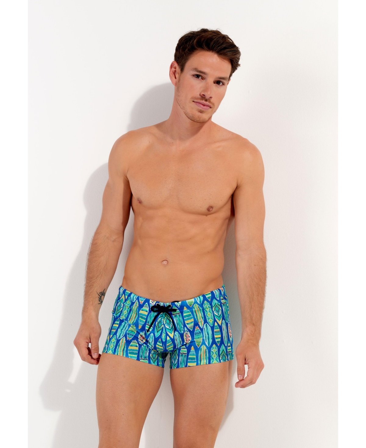 Click here for Hom Mens Marbella Swim Shorts - Dark Blue 407 prices