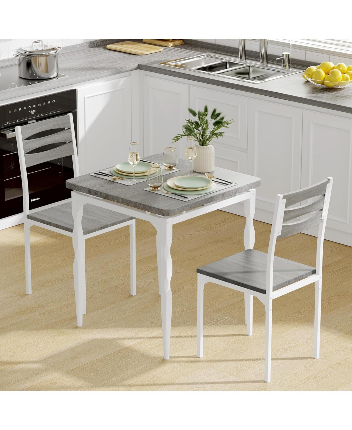 Click here for gaomon Dining Table Set for 2 Dining Table and Cha... prices