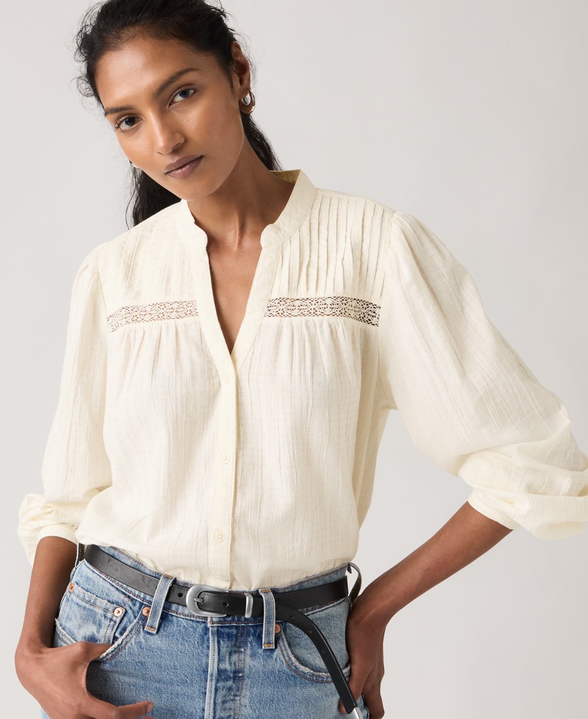 Click here for Levis Womens Madeline Long-Sleeve Top - Tofu prices