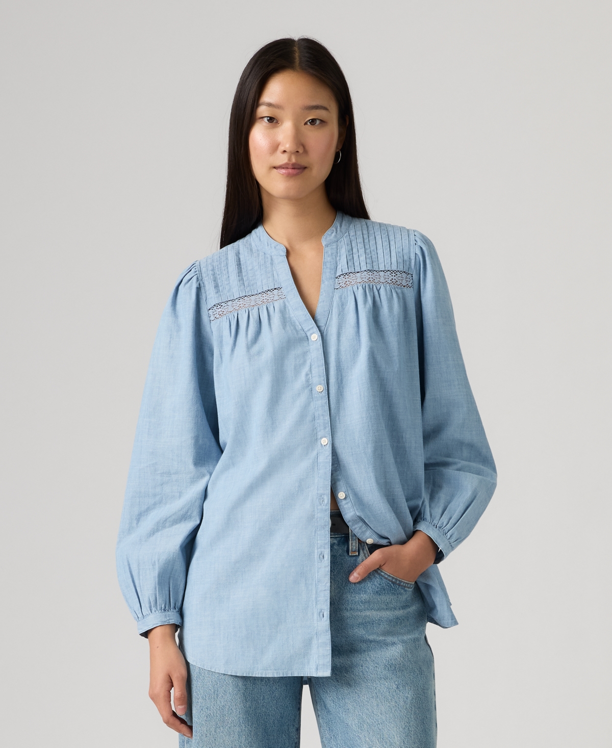 Click here for Levis Womens Madeline Long-Sleeve Top - Soft Curre... prices