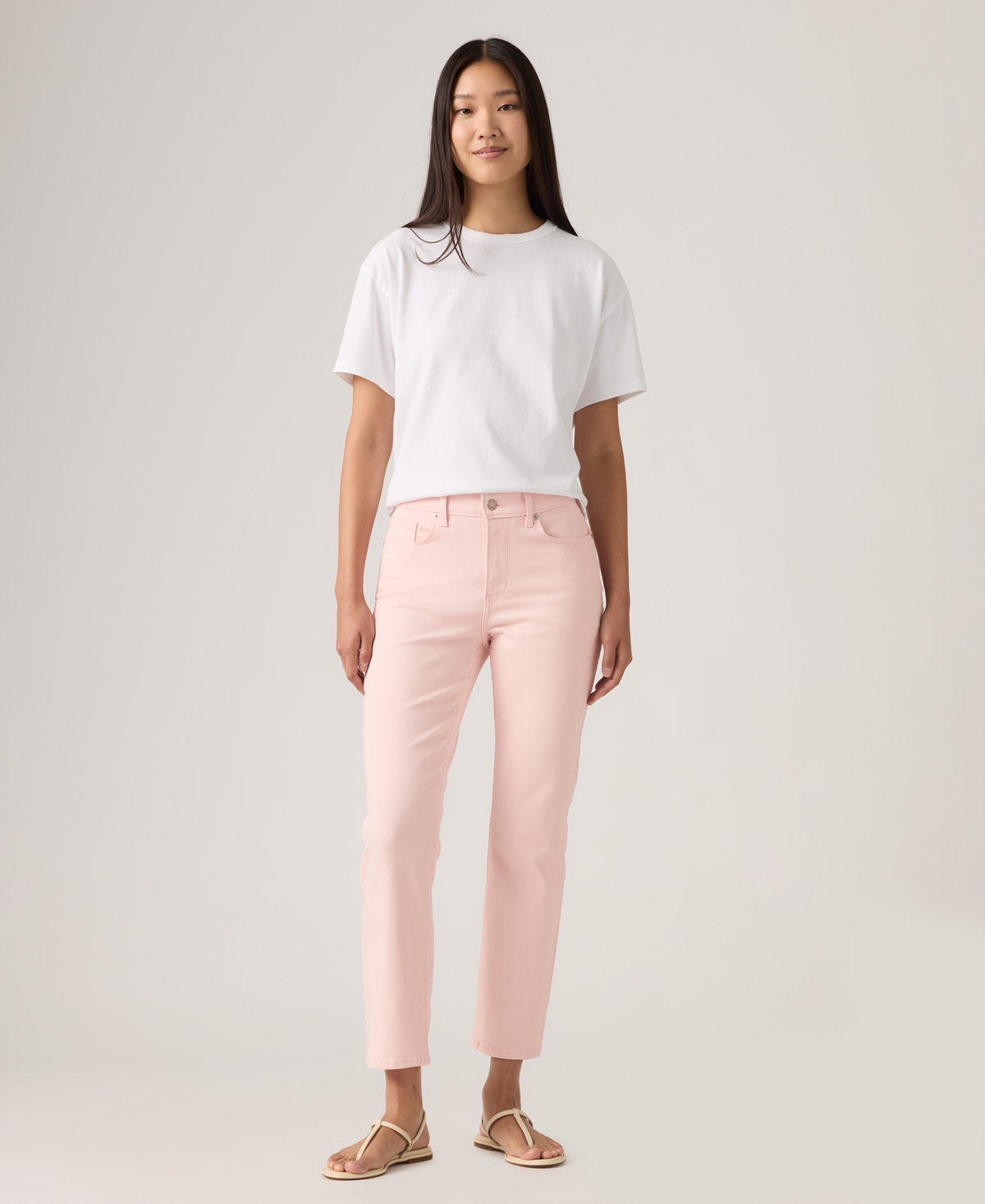 Click here for Levis Womens Classic Mid-Rise Ankle Straight-Leg J... prices