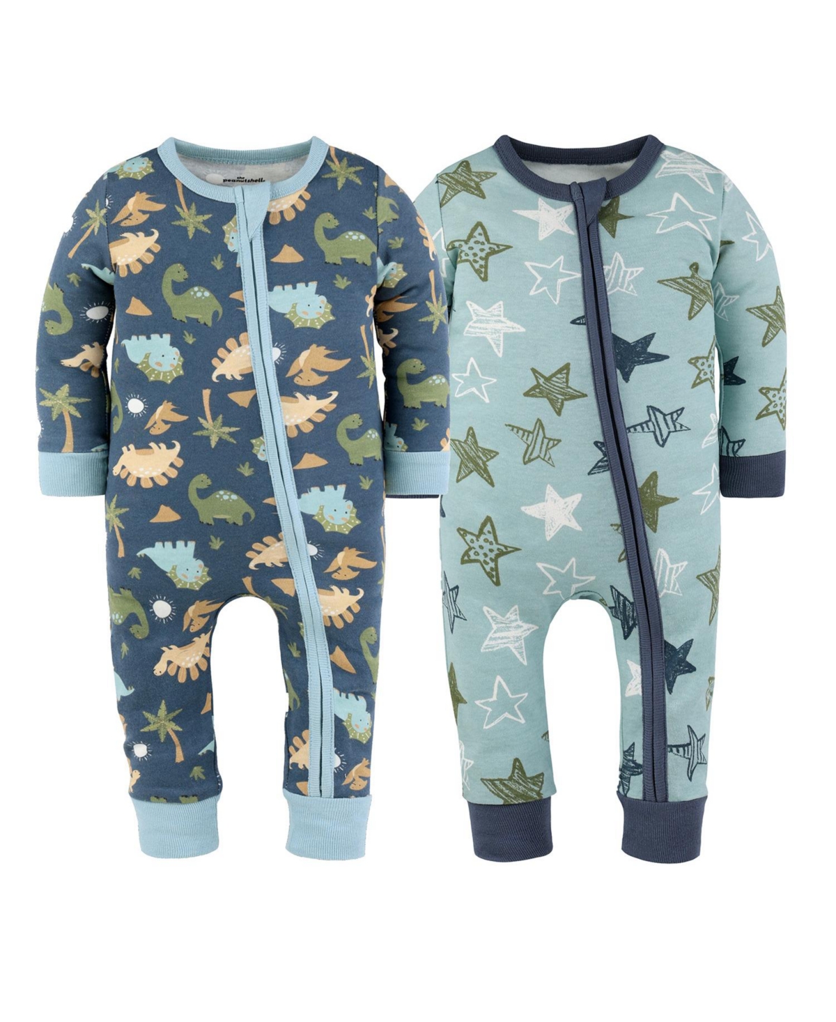 Click here for The Peanutshell Baby Boys Dino Star Cotton Footles... prices
