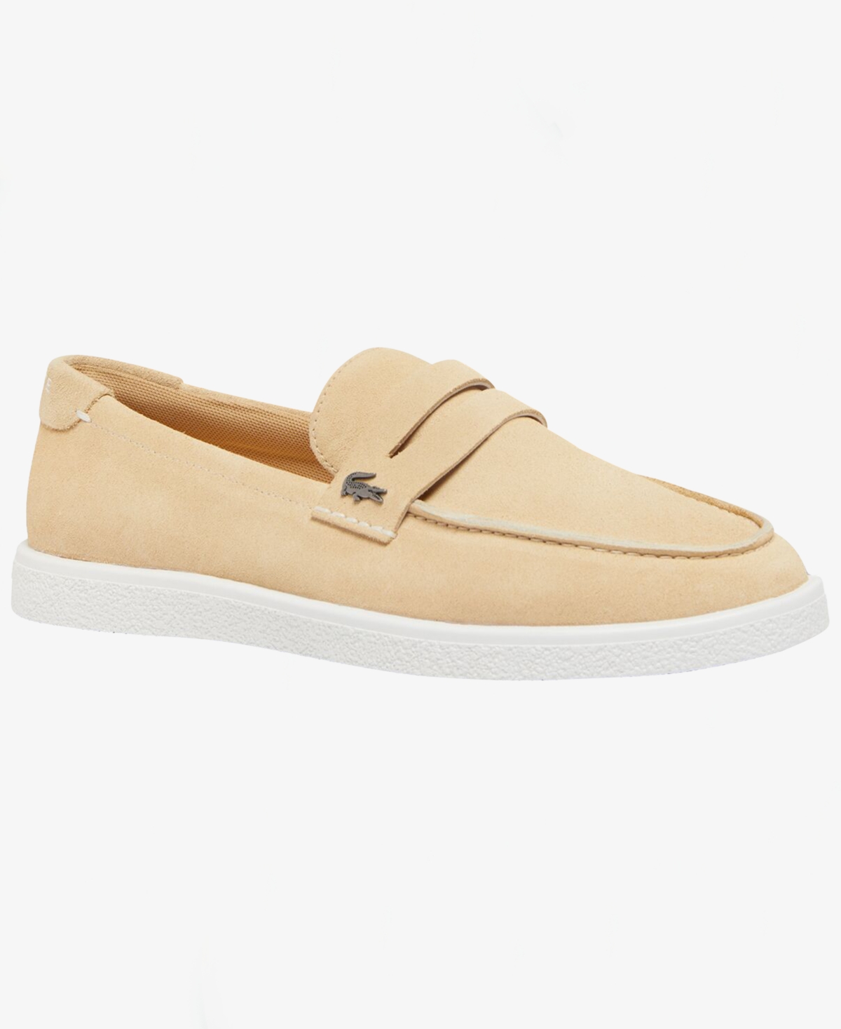 Click here for Lacoste Mens Cochet Casual Slip-On Loafers - Tan/W... prices