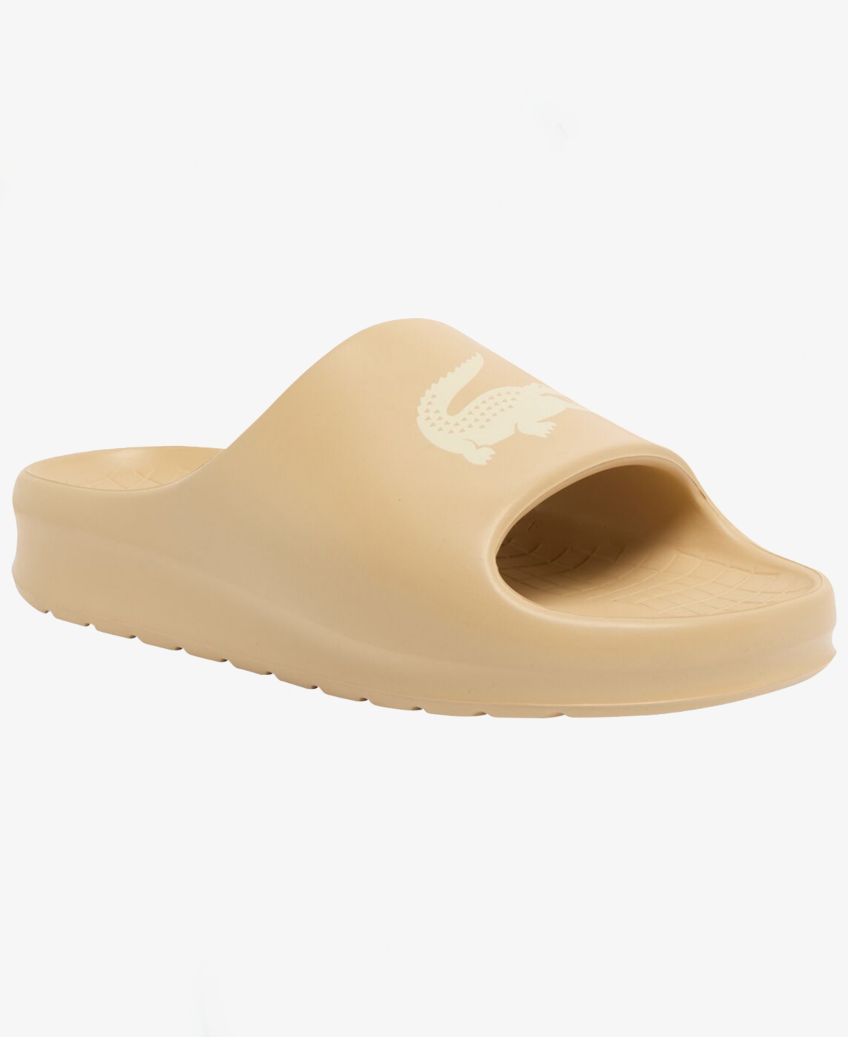 Click here for Lacoste Mens Serve 2.0 Slip-On Slides - Tan/Beige prices