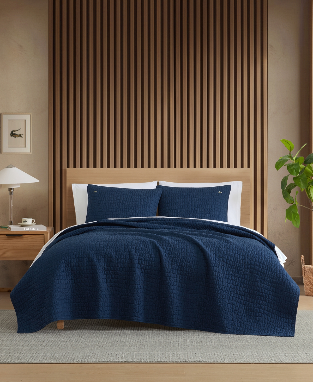 Click here for Lacoste Home Croc Scale Cotton 3-Pc. Quilt Set  Fu... prices