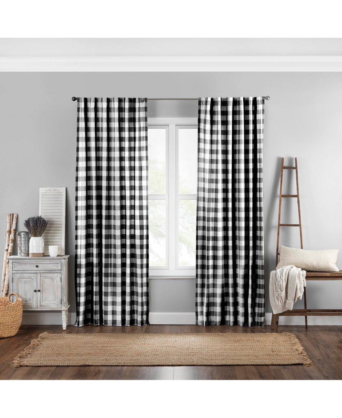 Click here for Elrene Home Fashions Farmhouse Buffalo Check Windo... prices