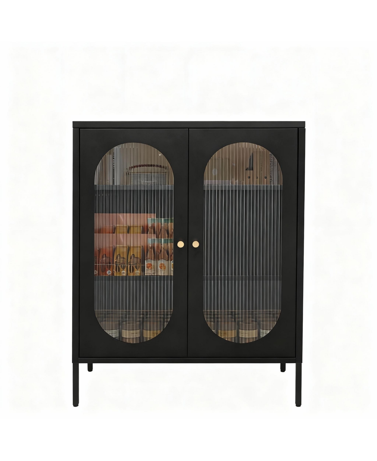 Click here for Draft - Yigii 3-Tier Glass Cabinet with Magnetic D... prices