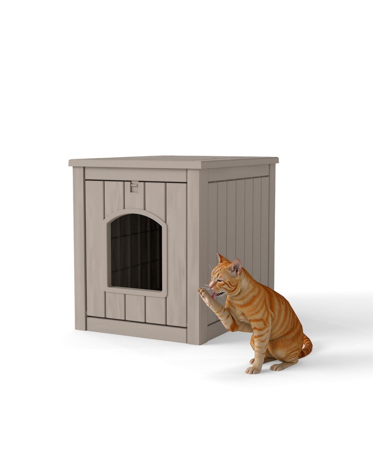 Click here for Decksplore 30 Gal Pet Nest Shallow Cat House Outdo... prices