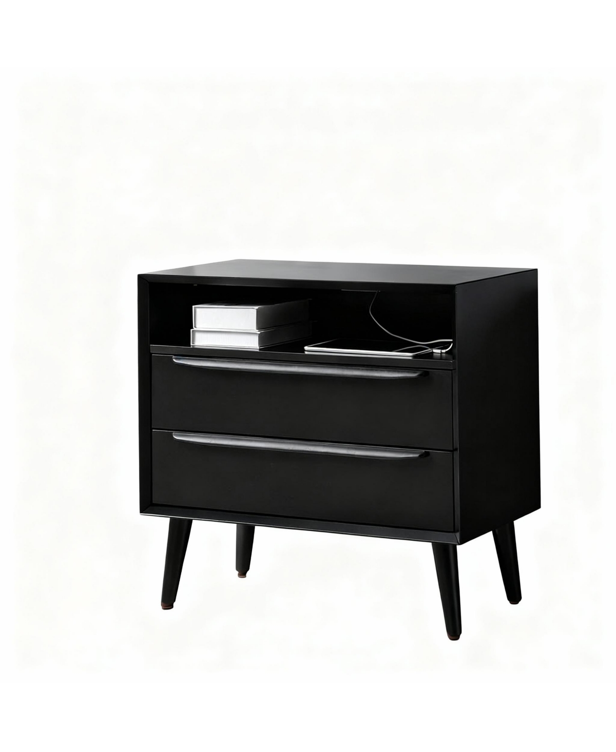 Click here for Yigii Mid-Century Modern 2-Drawer & Open Shelf End... prices