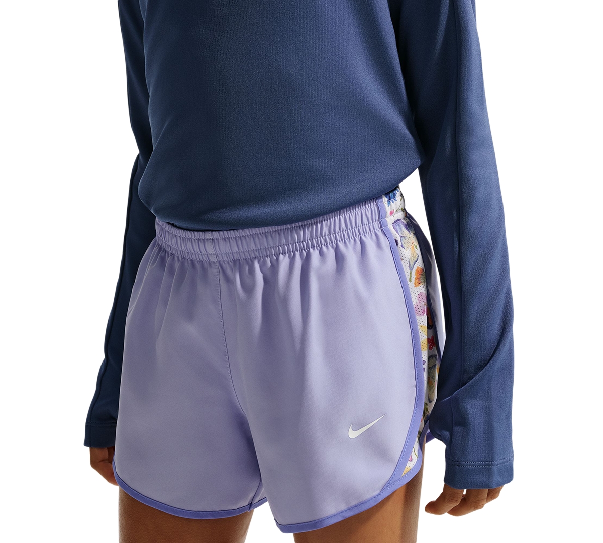 Click here for Nike Girls 7-16 Tempo Dri-fit Running Shorts - Lig... prices