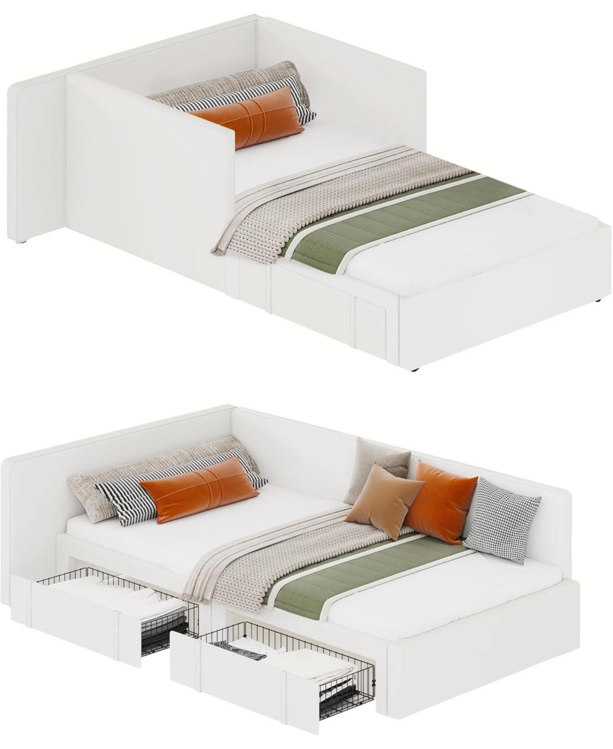 Click here for gaomon Twin daybed with 2 Storage Drawers  Corner... prices
