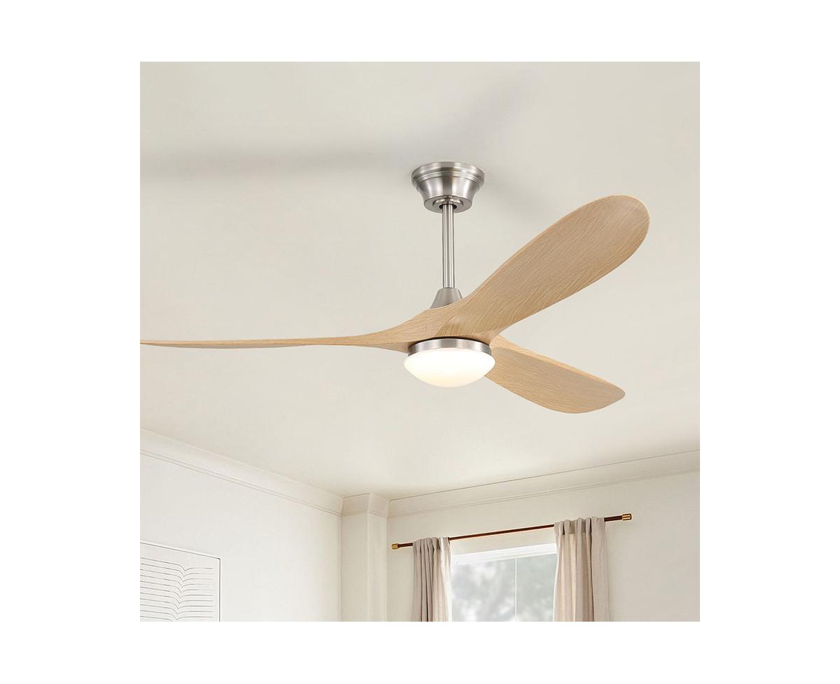 Click here for Sofucor 60-inch Modern Sand Nickel 3-blade Ceiling... prices