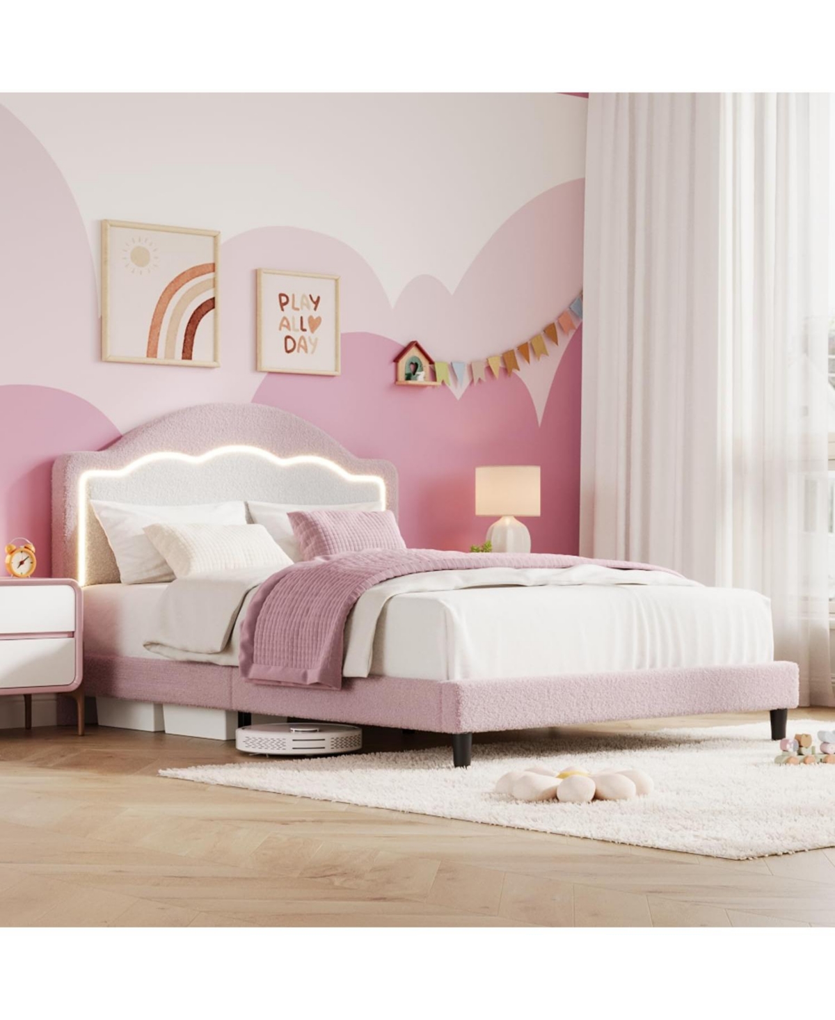 Click here for gaomon Bed Frame with Adjustable Headboard  Sherpa... prices