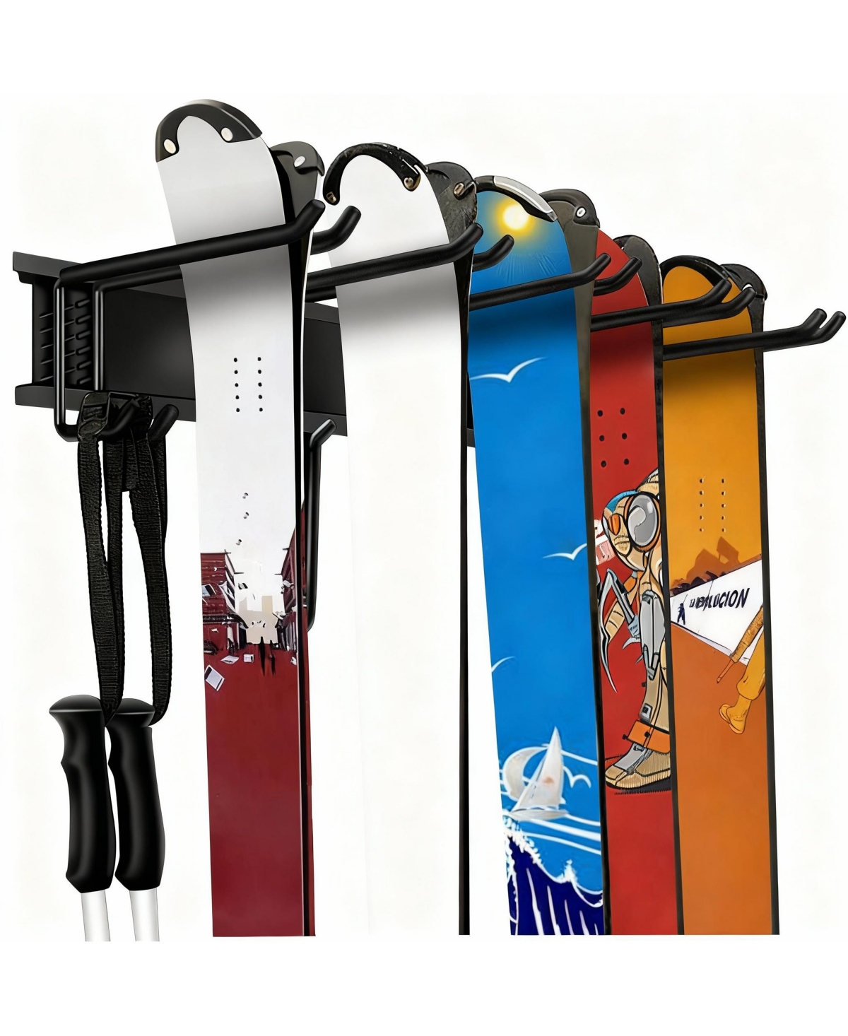 Click here for Yigii Heavy-Duty Ski Rack for 10 Pairs  Multi-Use... prices