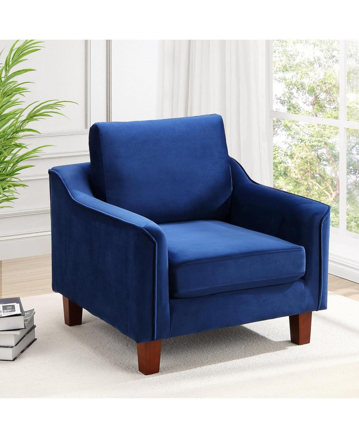 Click here for gaomon Velvet Fabric Mid Century Modern Accent Cha... prices