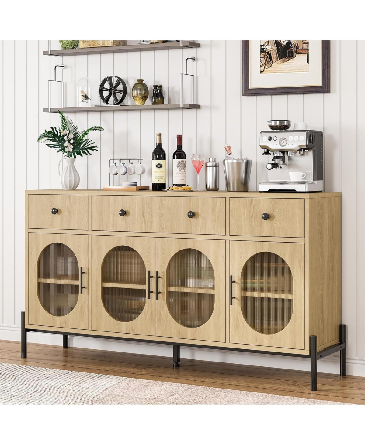 Click here for gaomon Buffet Cabinet with Storage  62" Large... prices