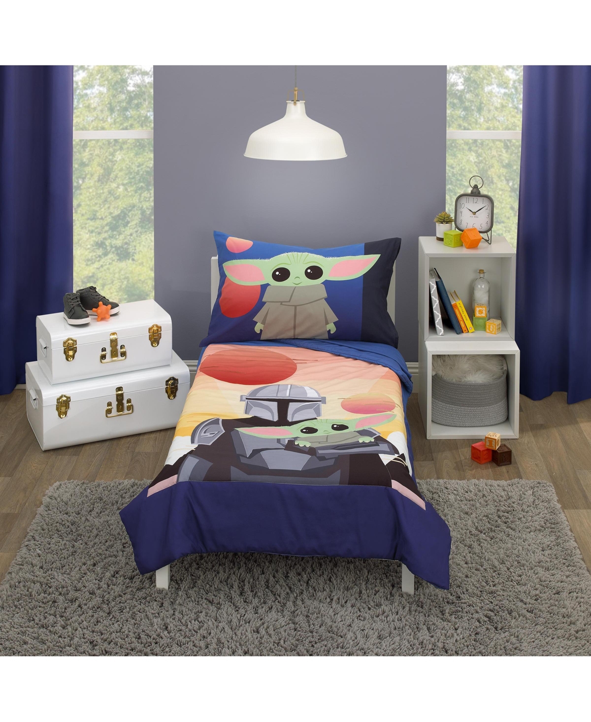 Click here for NoJo Star Wars 4 Piece Toddler Bed Set - Blue prices