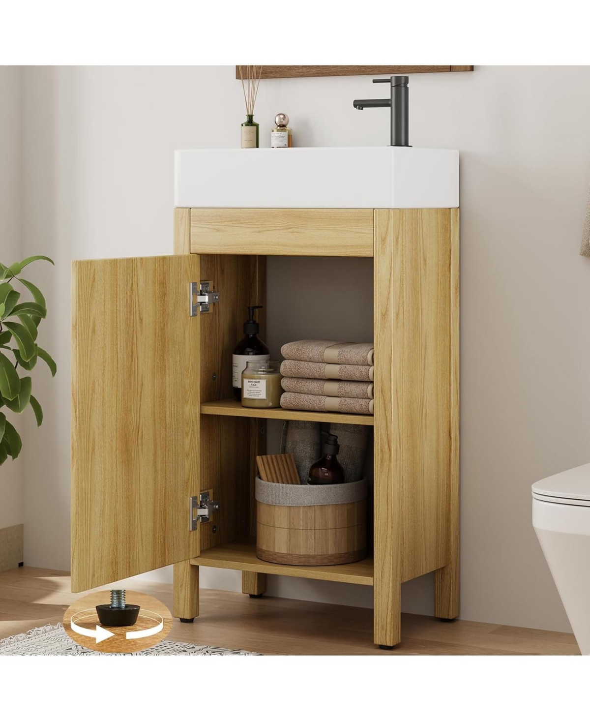 Click here for gaomon Home 16 inch Bathroom Vanity with Sink Vint... prices