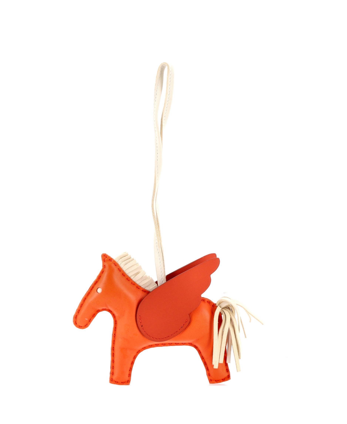 Click here for Pre-Owned HERMES Mm Pegase Rodeo Bag Charm Leather... prices