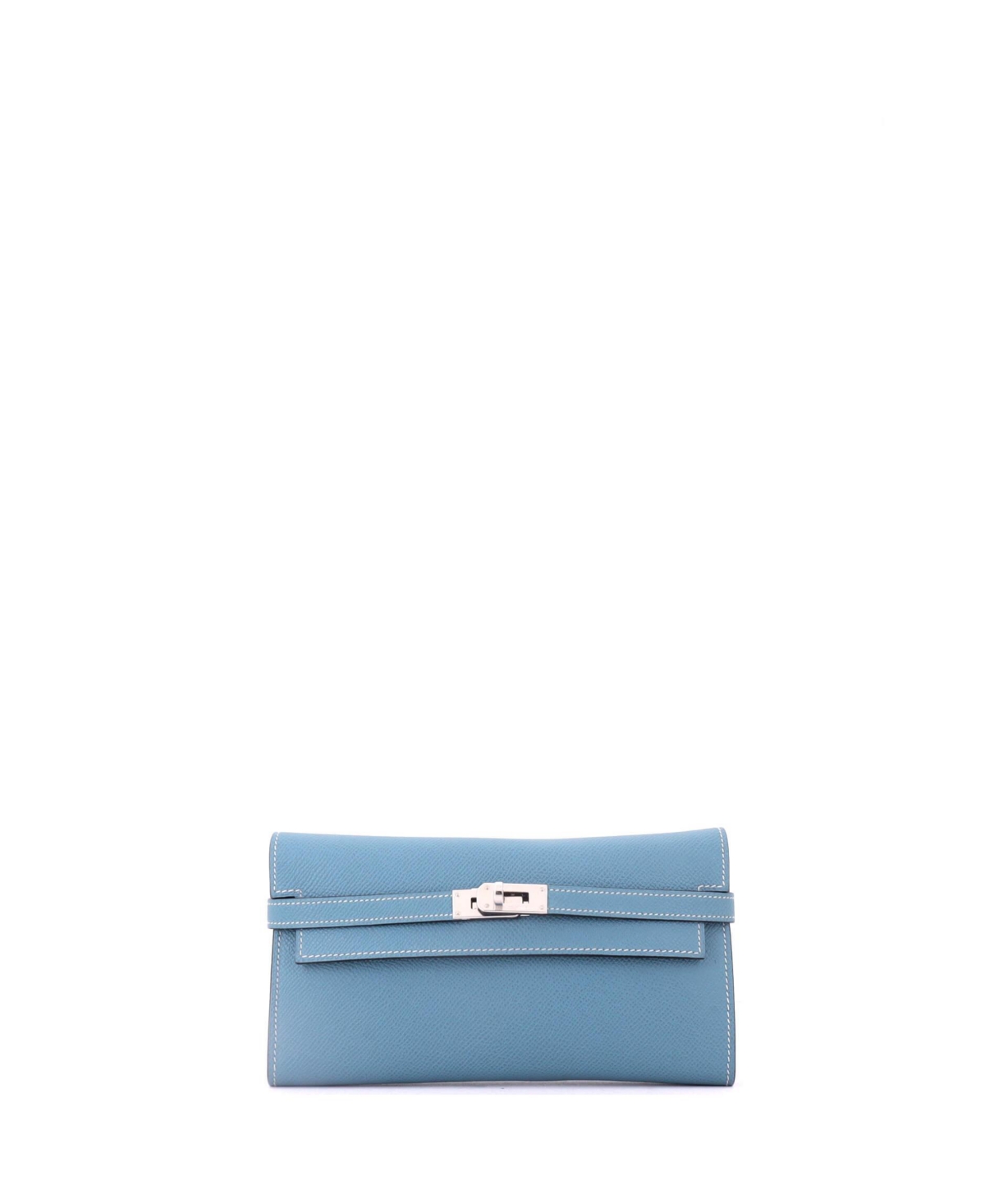 Click here for Pre-Owned HERMES Long Kelly Wallet Epsom - Blue prices
