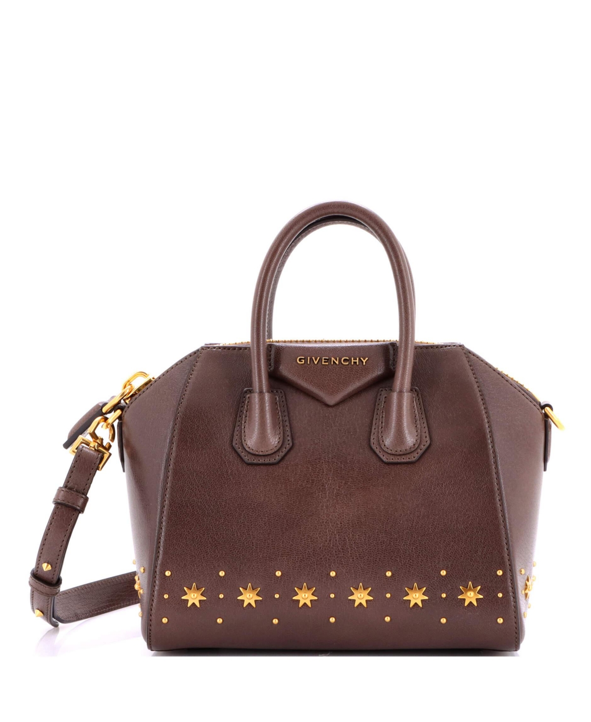 Click here for Pre-Owned Givenchy Mini Antigona Bag Studded Leath... prices