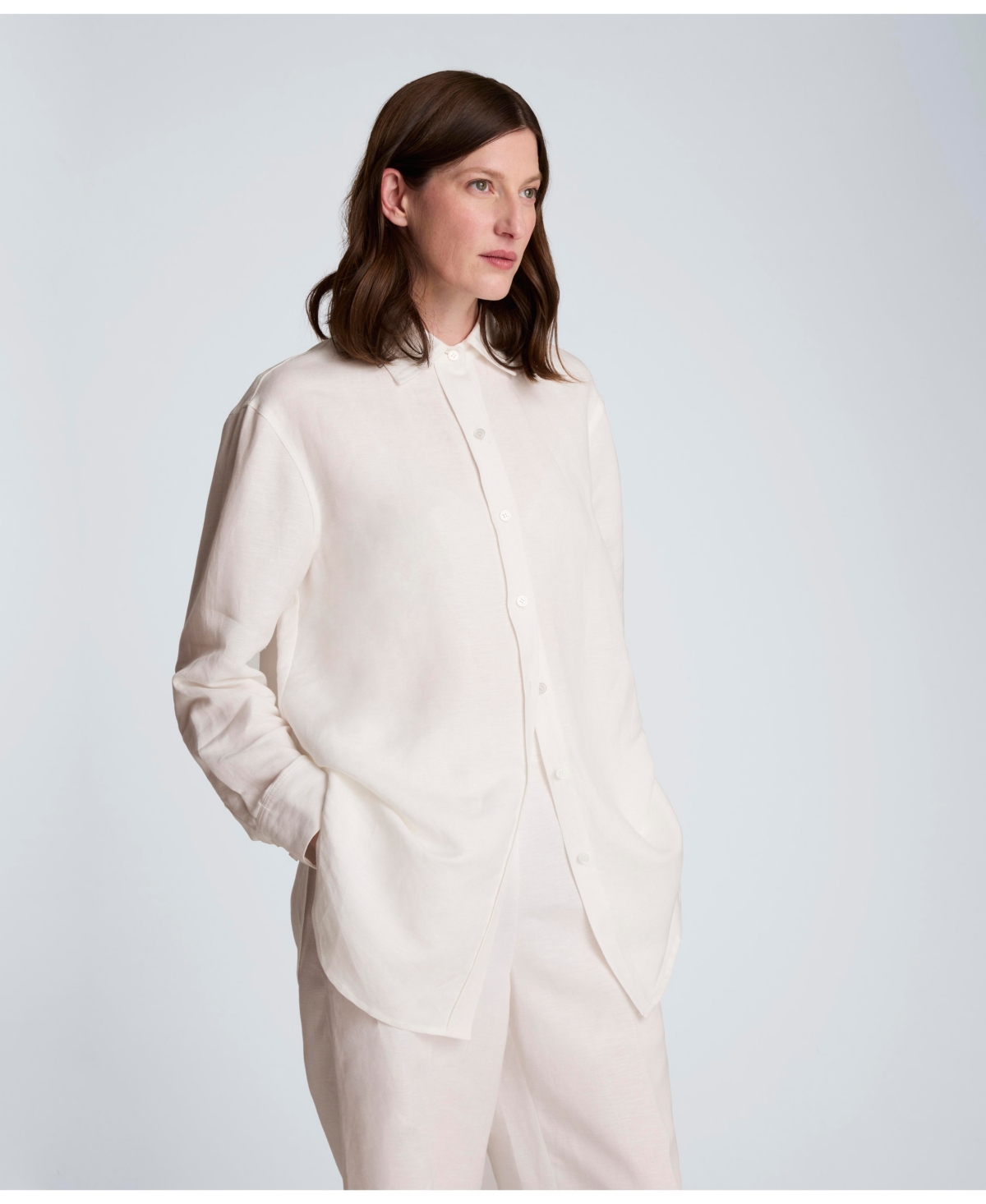 Click here for Kenneth Cole Womens Long-Sleeve Button-Front Top -... prices