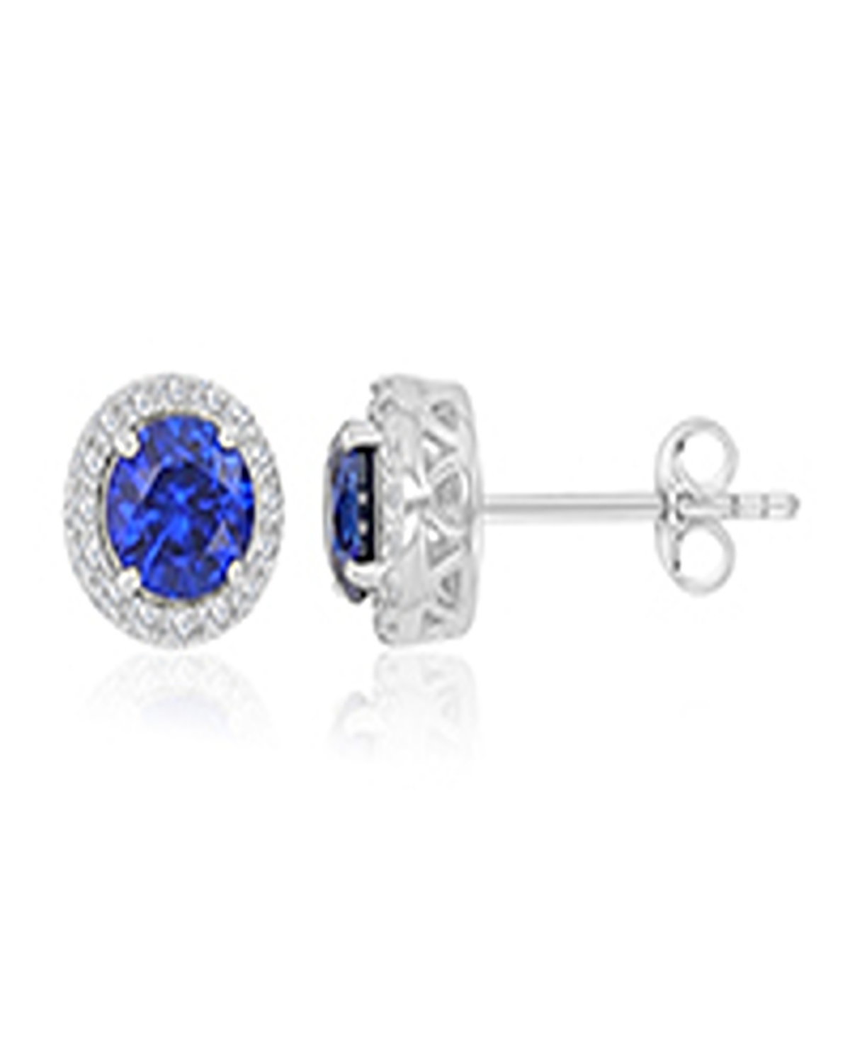 Click here for Macys Created Blue Sapphire and White Sapphire Hal... prices