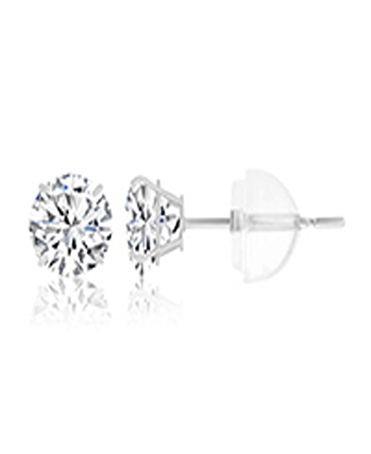 Click here for Macys White Swarovski Zirconia Solitaire Earrings... prices