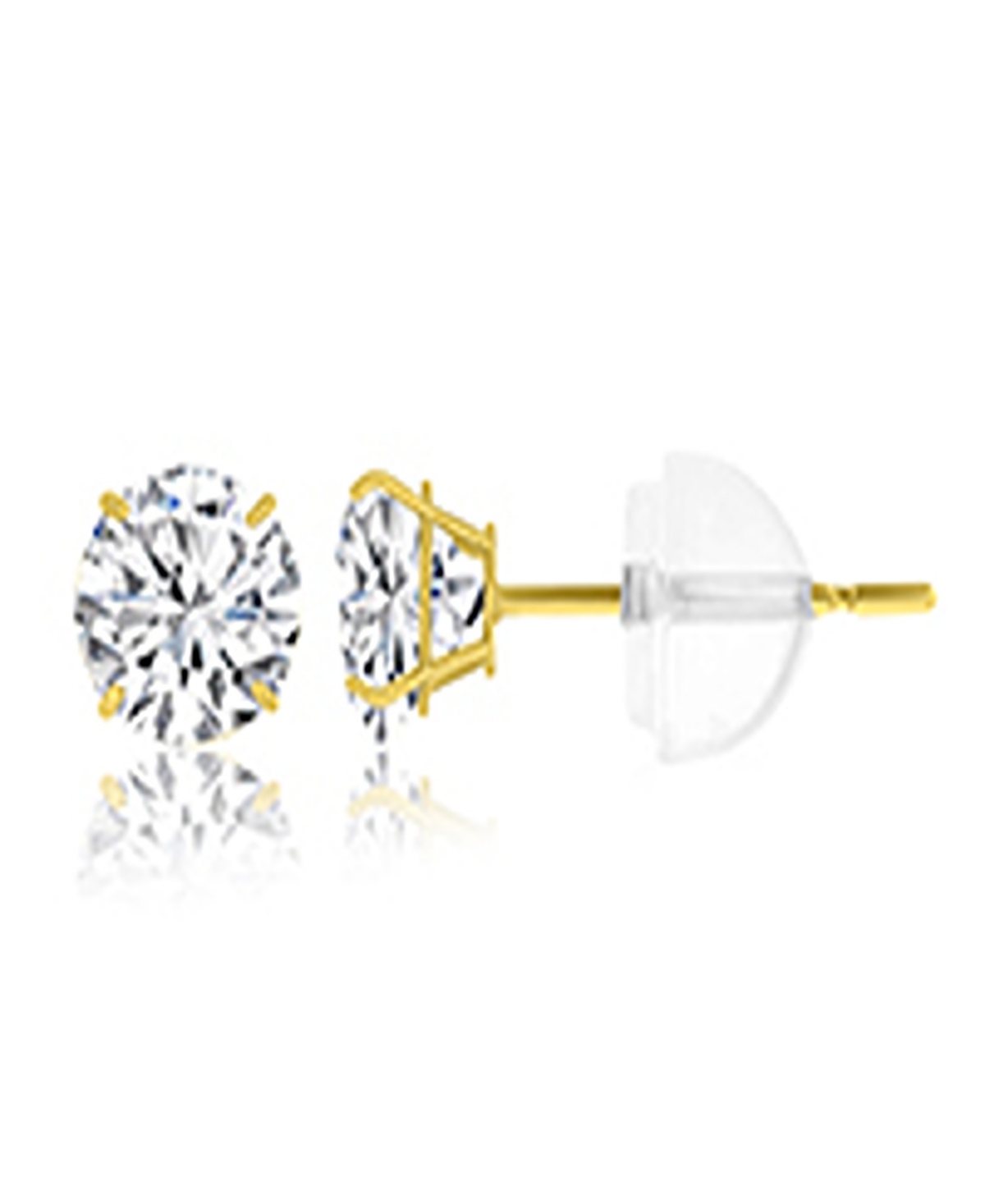 Click here for Macys White Swarovski Zirconia Solitaire Earrings... prices